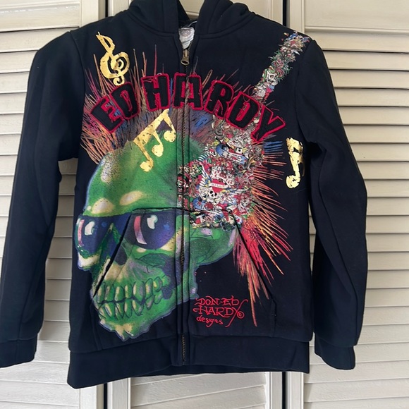 Ed Hardy | Jackets & Coats | Ed Hardy Kids Zip Up | Poshmark